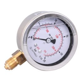 Manometer Glyzerin ; 0 bis 25 bar 63 mm 1/4"